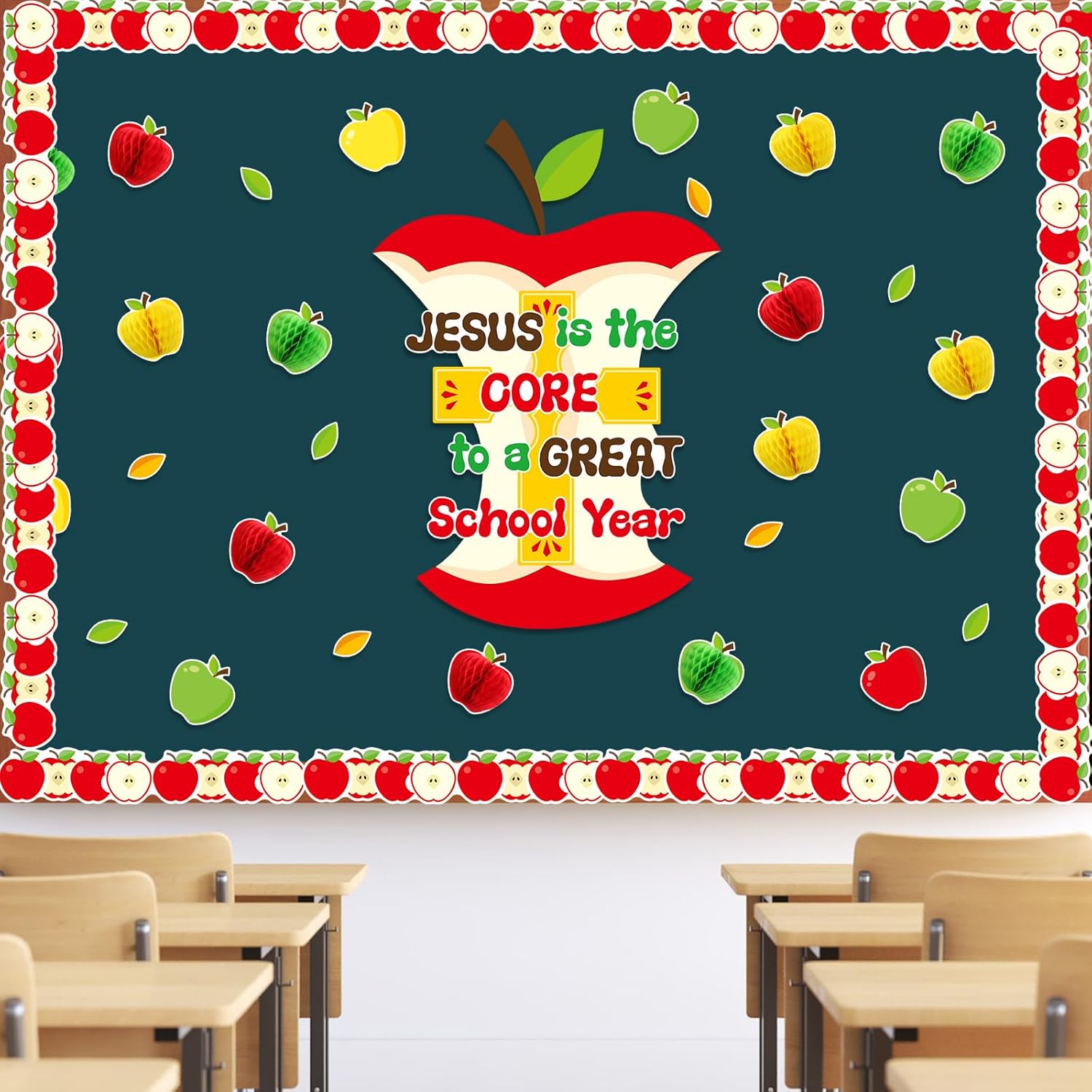 Amazon.com : TaoBary 84 Pcs Jesus Is The Core to a Great School Year ...