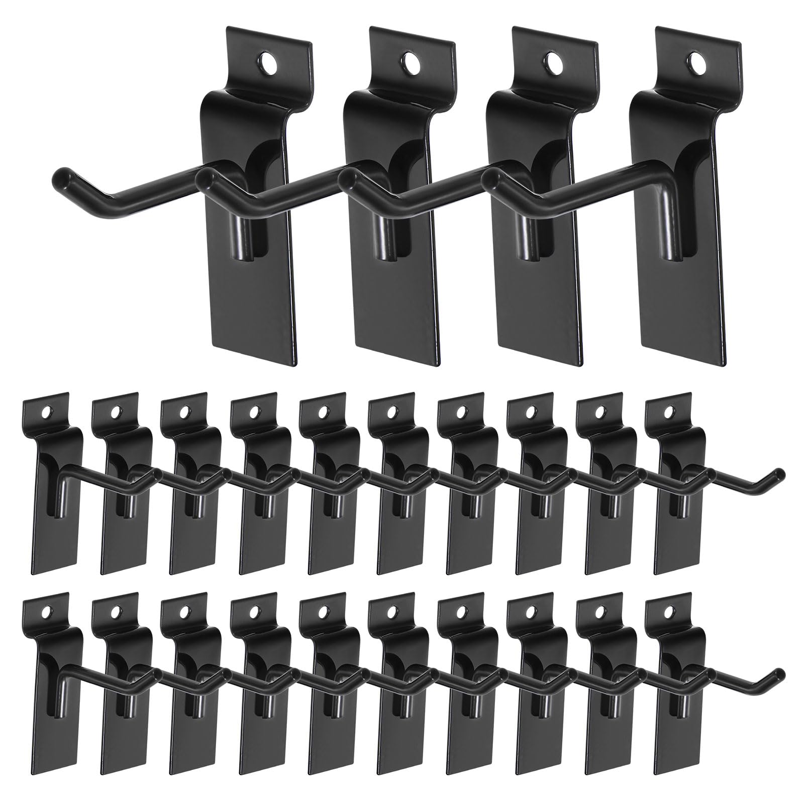 Amazon.com: HARFINGTON 60pcs Slat Wall Hooks 2" Length Metal Pegboard ...