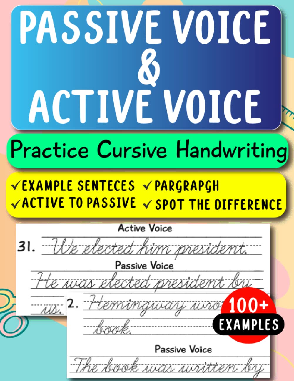 Passive Voice & Active Voice: English Grammar Workbook (ESL ...