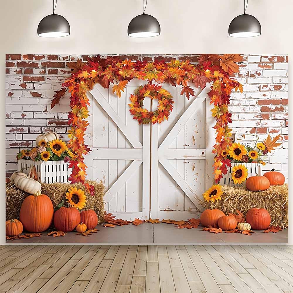 Amazon.com : MEHOFOND 7x5ft Fall Thanksgiving Photography Backdrop ...