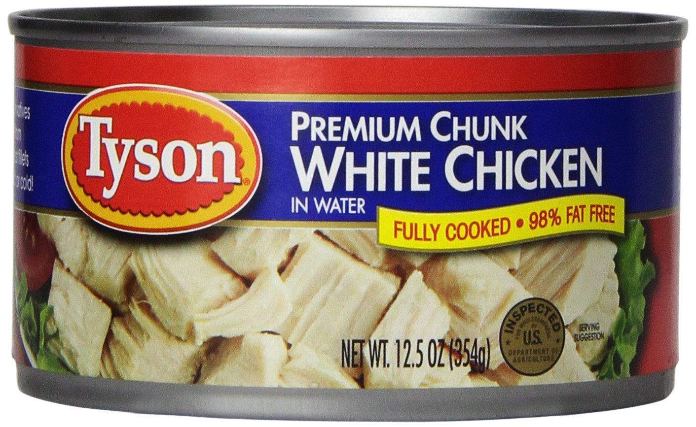 Amazon.com: Tyson Chunk Chicken Breast, 12.5-Ounce Cans (Pack of 12 ...
