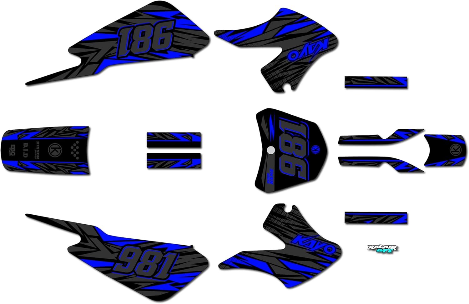 Amazon.com: Kalair GFX Graphics Kit for Kayo KMB60 (2022-2023) Twitch ...