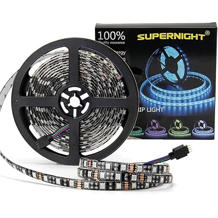 Amazon.com: SUPERNIGHT LED Strip Lights, RGB Color Changing 16.4Ft ...