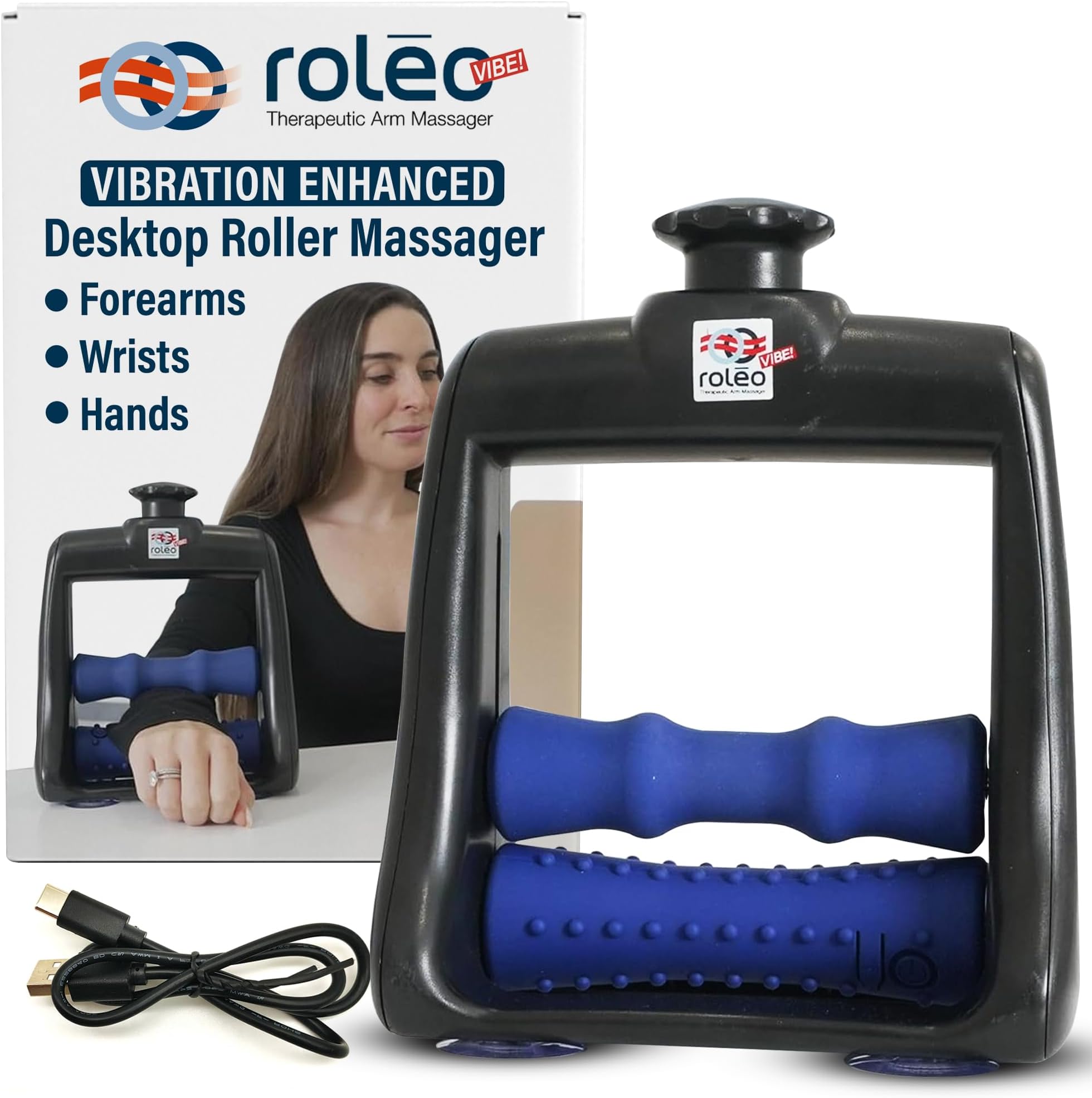Amazon.com: Roleo Vibe! Vibration Massager – Self-Massage Roller ...