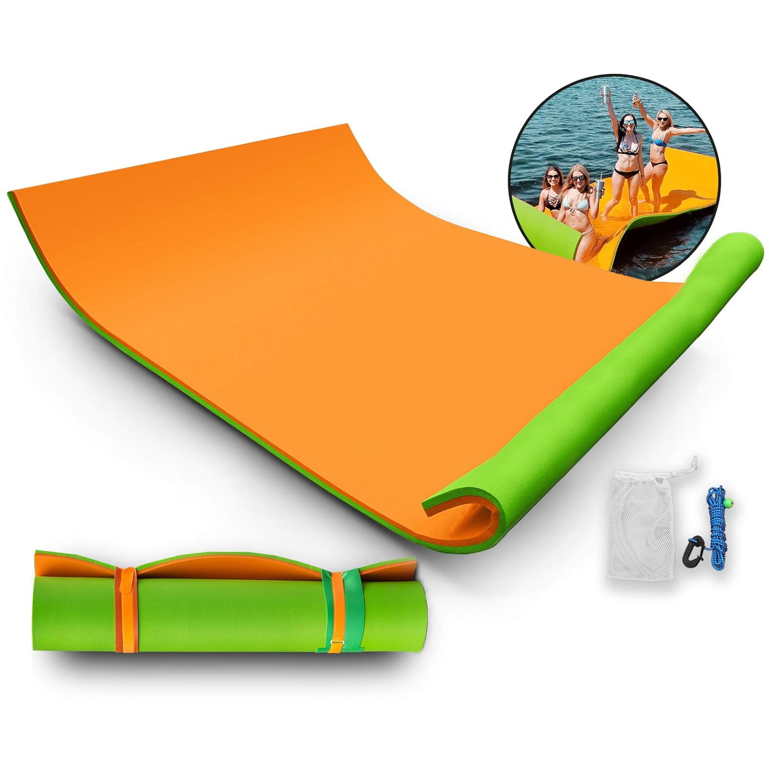 Popsport Lily Pad Float Foam Floating Island Water Mat for Water ...