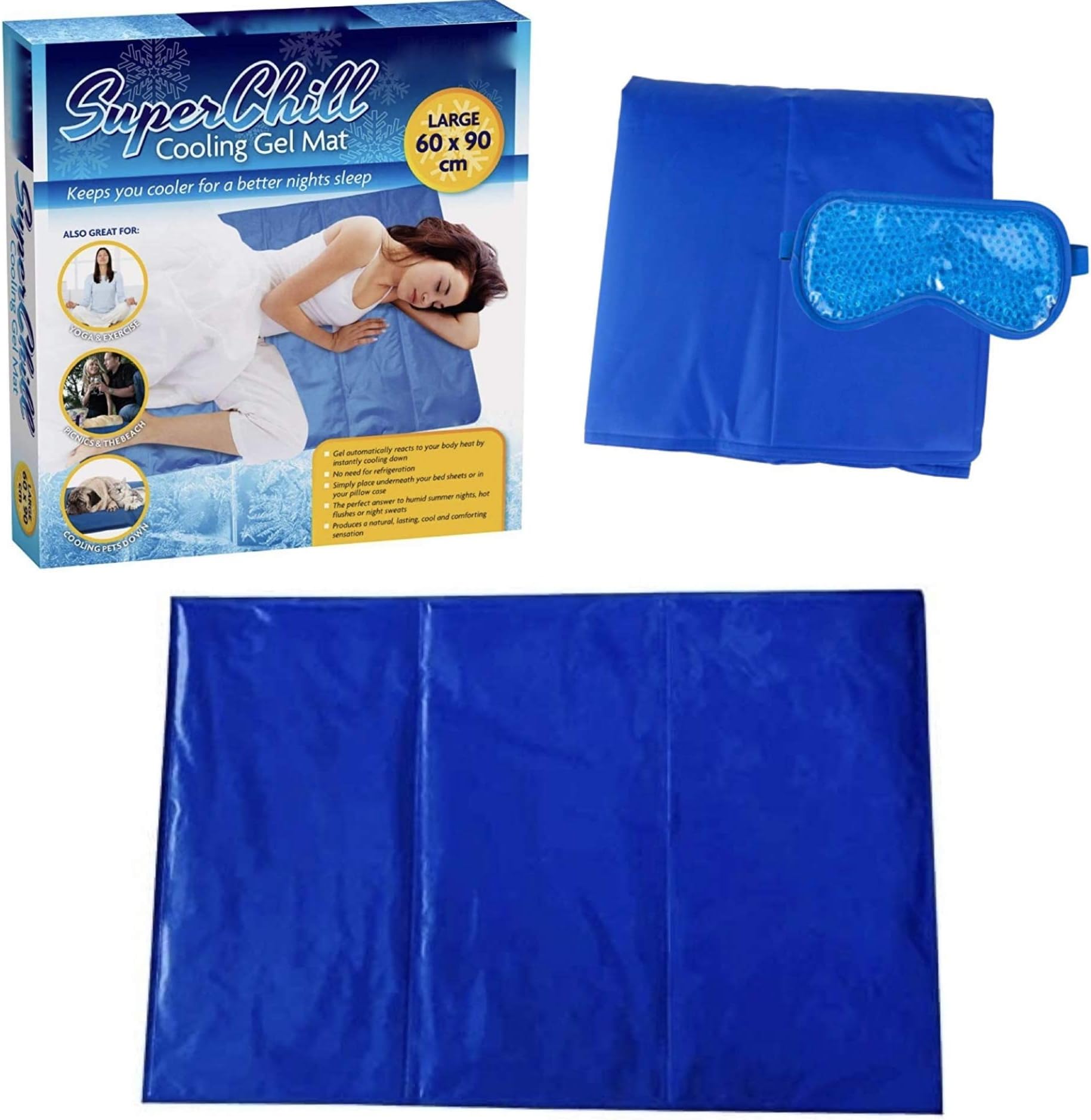 Almineez Cooling Gel Body Mattress Topper Mat – Reusable Magic Multi ...