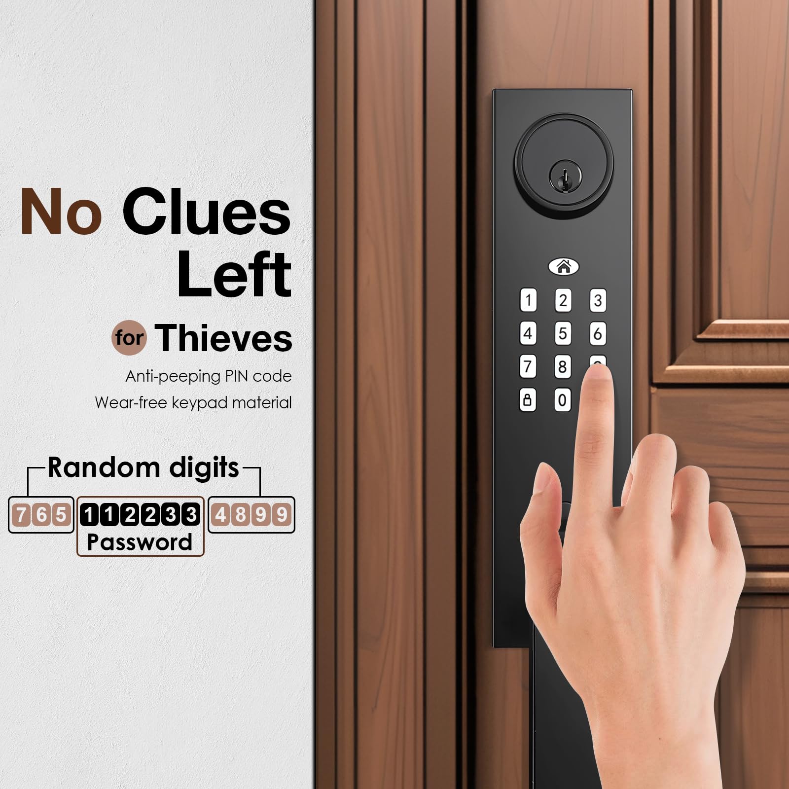 Snapklik.com : Tinewa 1 Pack Keyless Entry Door Lock, Electronic Keypad ...