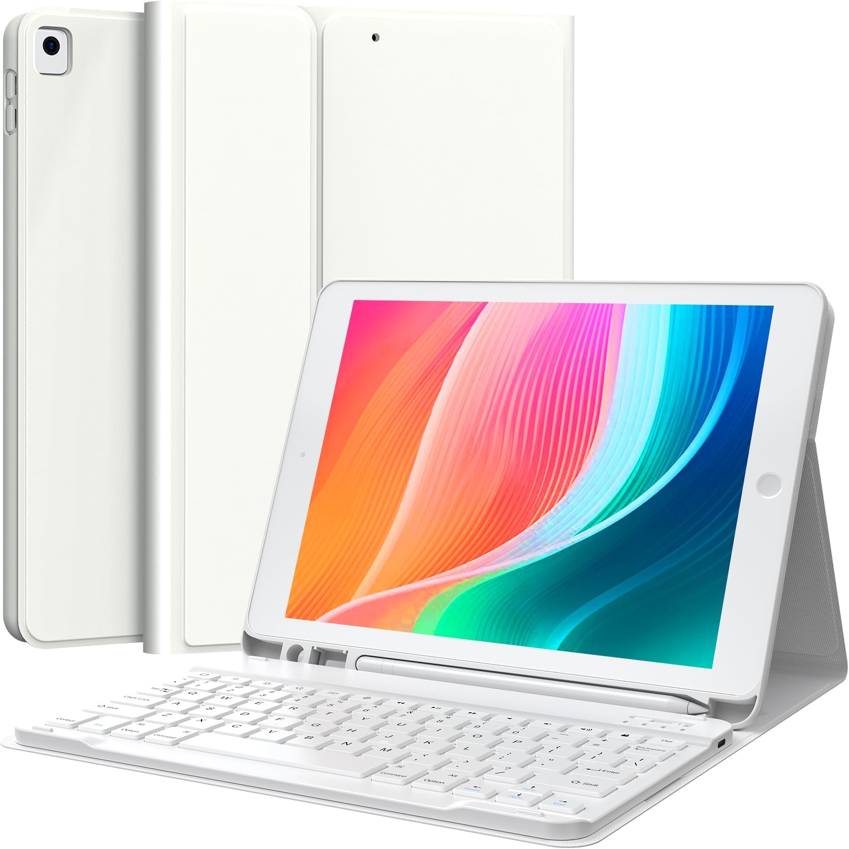 Amazon.com: CHESONA Keyboard Case for iPad 9th Generation (2021)/8th ...