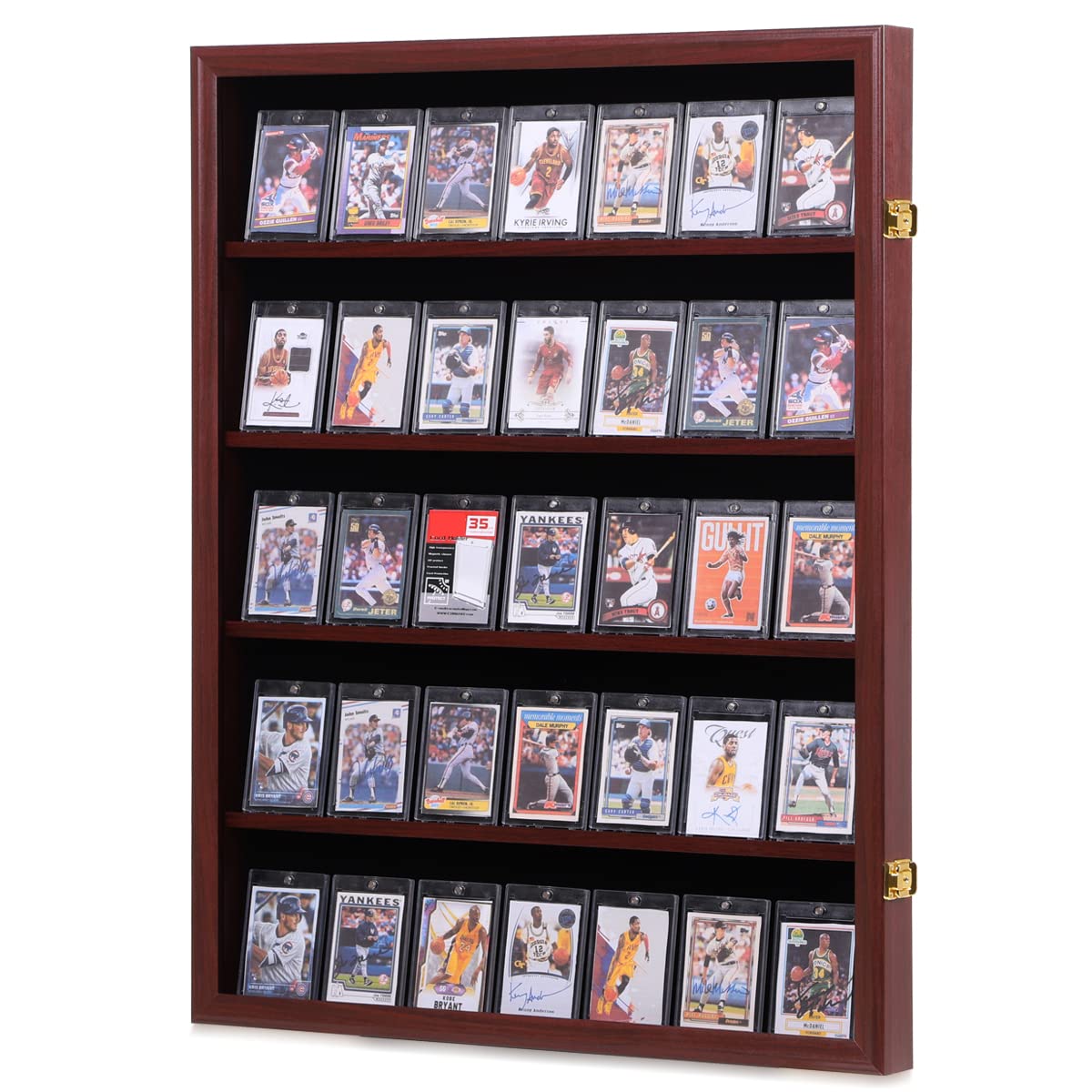 Temgee 35 Baseball Card Display Case - Lockable Sports Graded Card ...