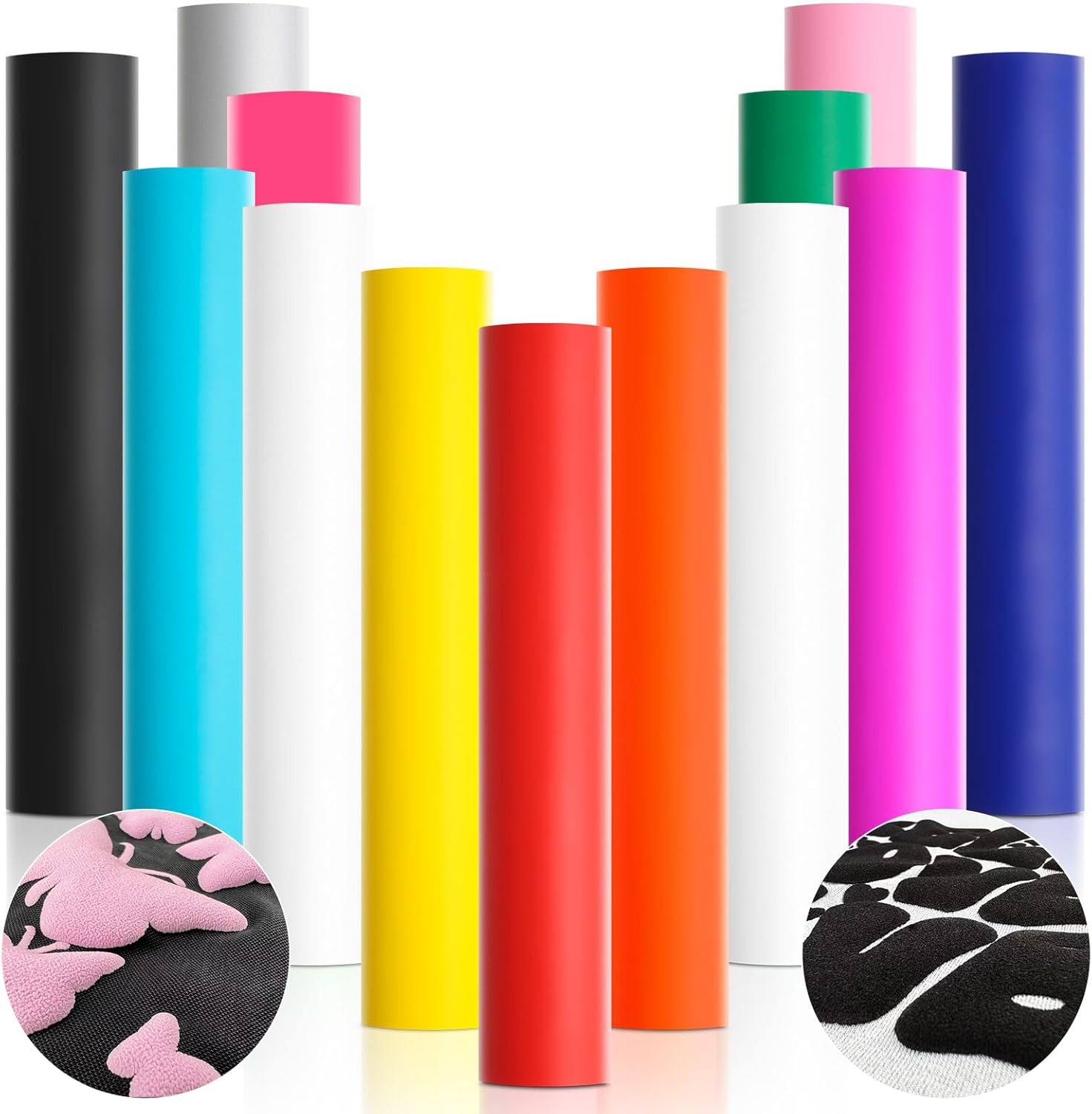 Amazon.com: TransWonder Puff-Vinyl-Heat-Transfer - 13Pcs 3D Puff Heat ...