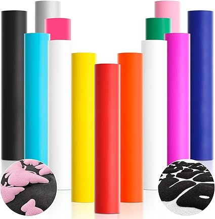 Amazon.com: TransWonder Puff-Vinyl-Heat-Transfer - 13Pcs 3D Puff Heat ...