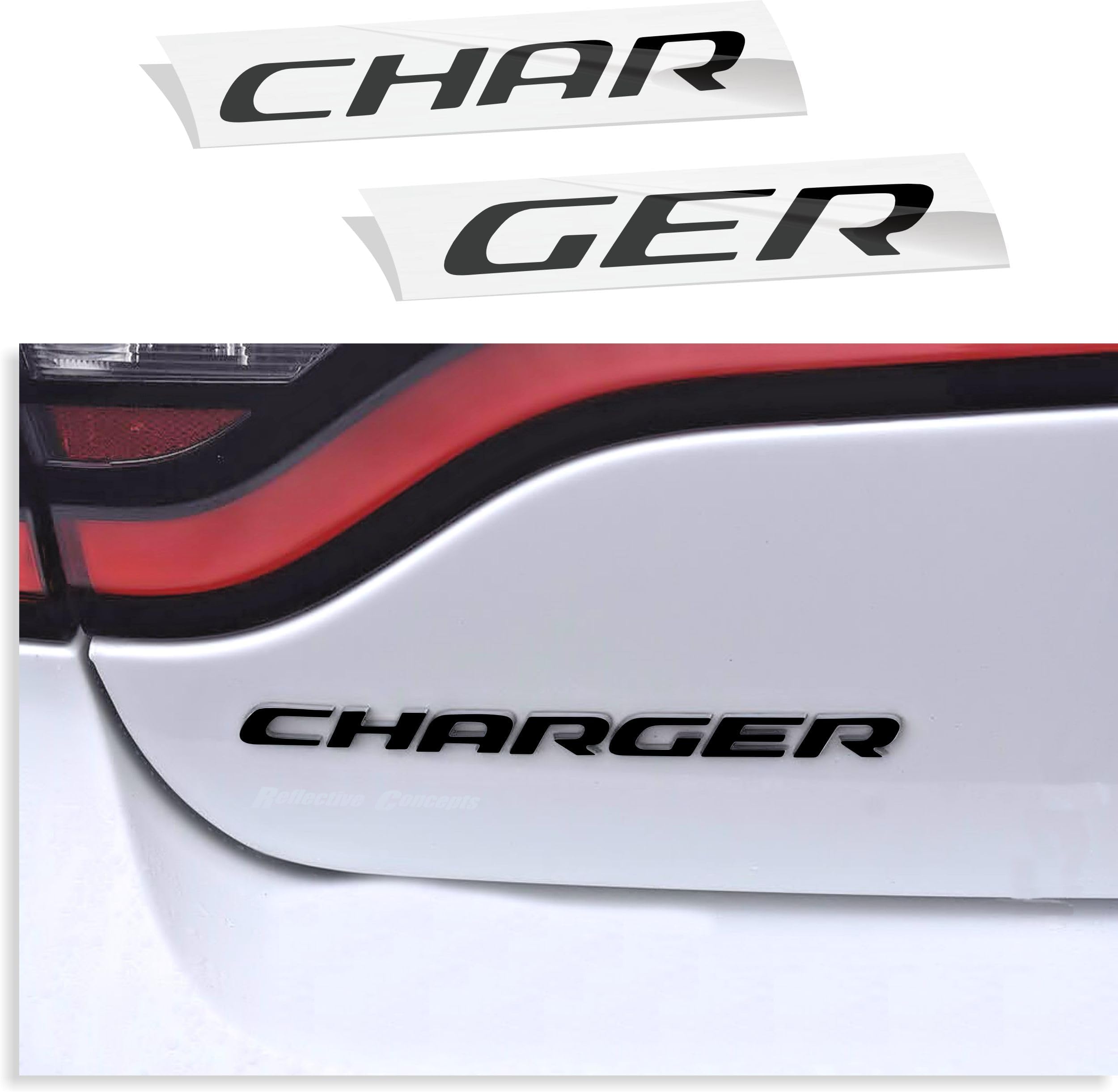 Amazon.com: Dodge Charger Satin Black Charger Decklid Badge New Mopar ...