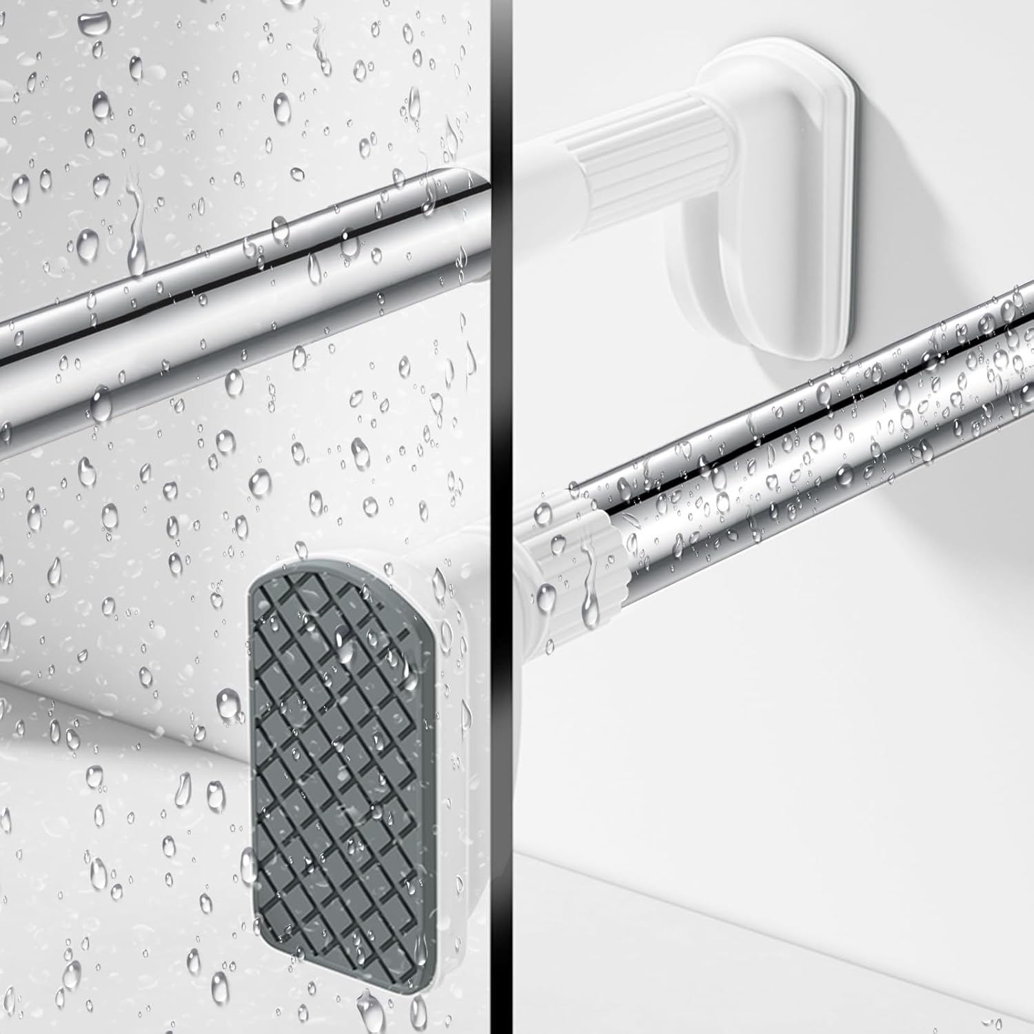 Amazon.com: Shower Tension Curtain Rod,Shower Rods for Bathroom,36-64 ...