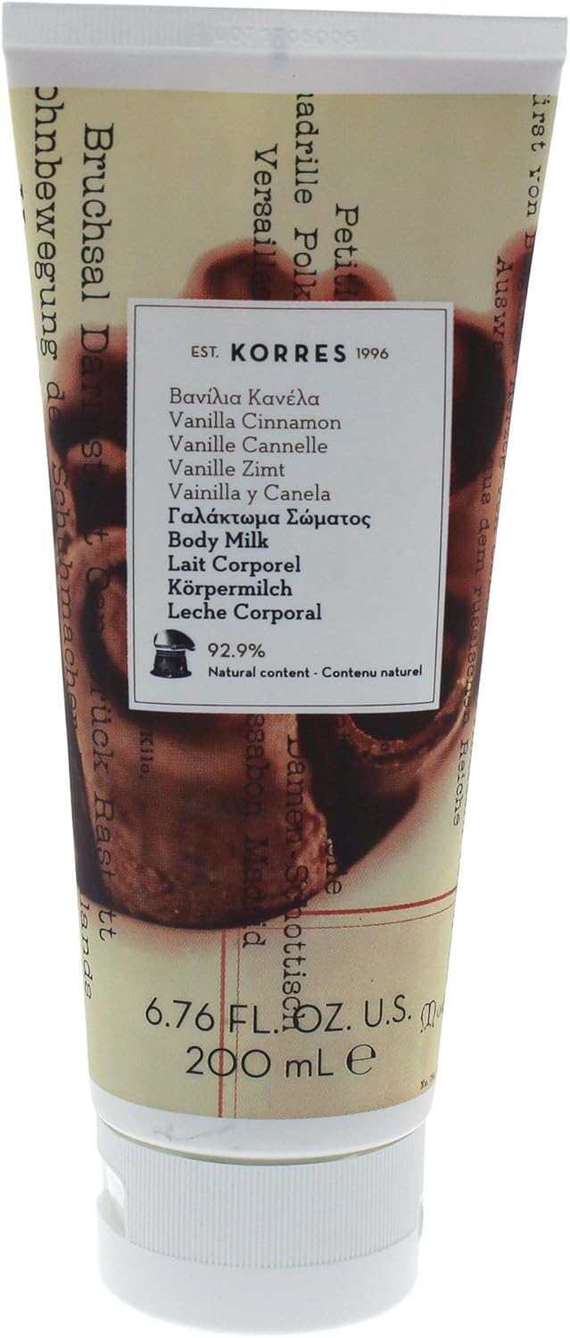 KORRES Vanilla Cinnamon Body Milk 200 ml : Amazon.co.uk: Beauty