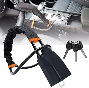 Car Steering Wheel Lock with 3 Keys - 2-in-1 Seat Belt Anti-Theft ...