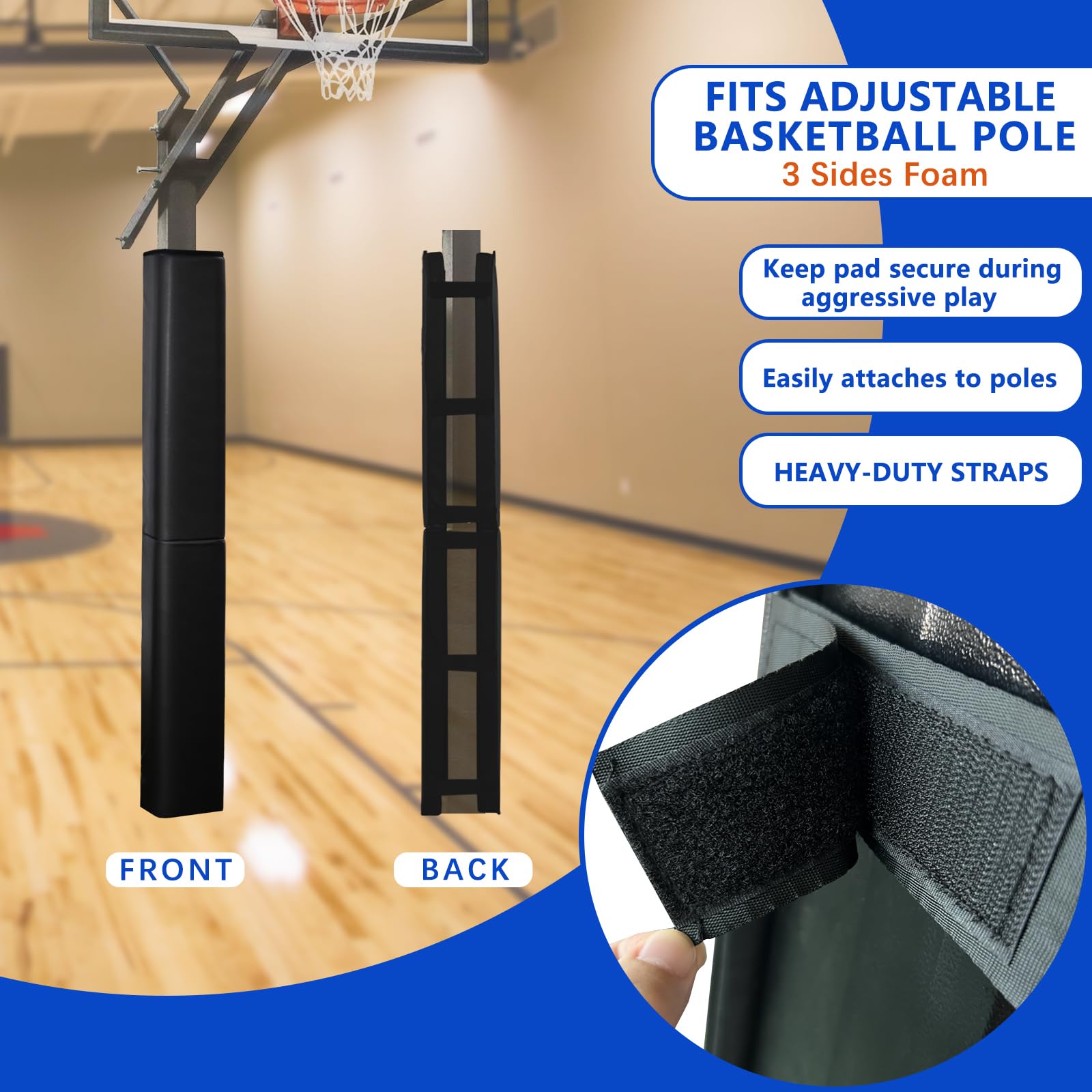 Basketball Pole Padding VANCL - Square Goal Protection For Player ...