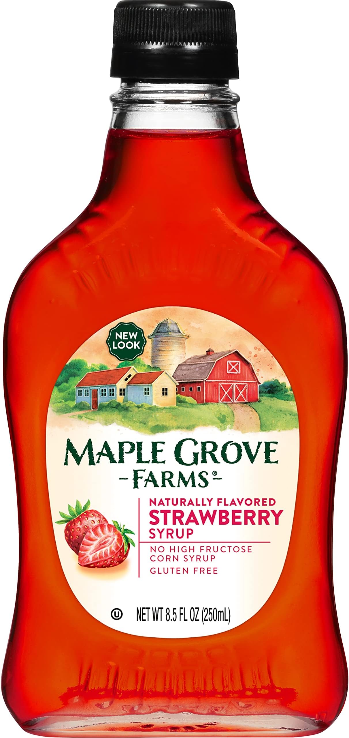 Amazon.com: Maple Grove Farms Flavored Syrups, Strawberry, 8.5 Ounce