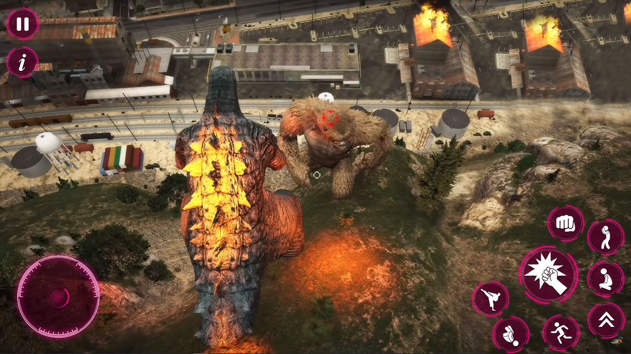 Kaiju Godzilla Attack 3D - Gorilla Kong City Destruction Simulator Game ...