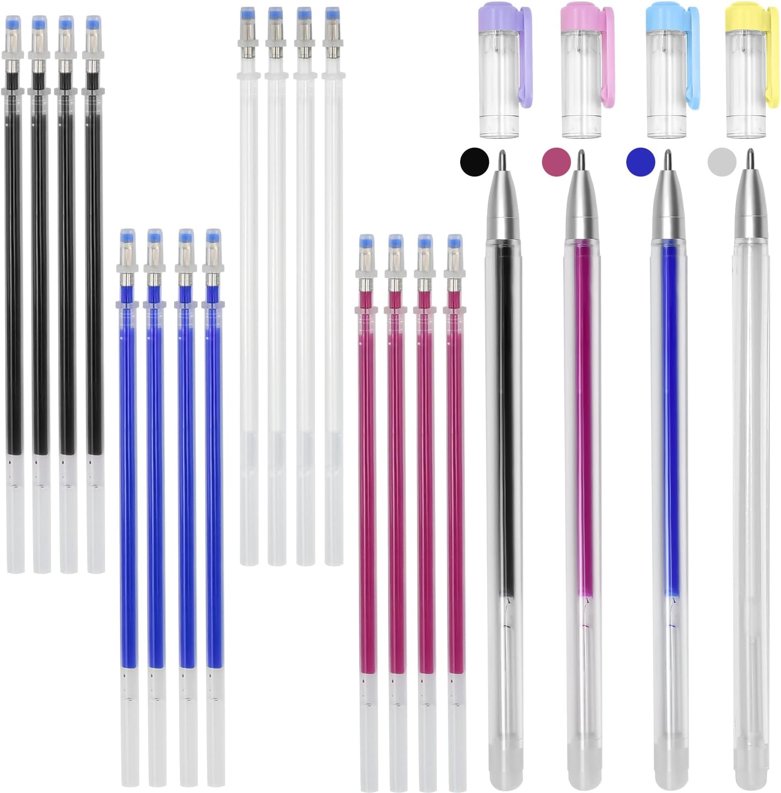 Amazon.com: Madam Sew Heat Erasable Fabric Marking Pens for Sewing and ...