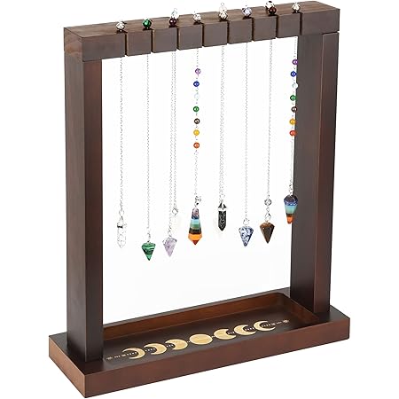 Amazon.com: Kihomi Pendulum Display Stand with Tray | Wooden Crystal ...