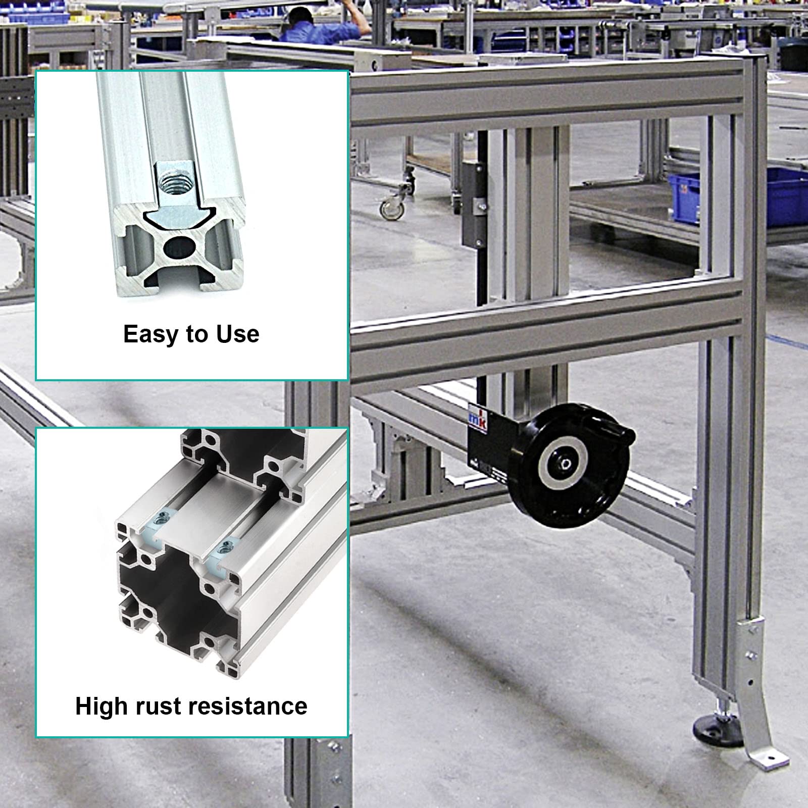 Snapklik.com : 100Pcs 20 Series Sliding T Nuts M4, Slide In Hammer Head ...