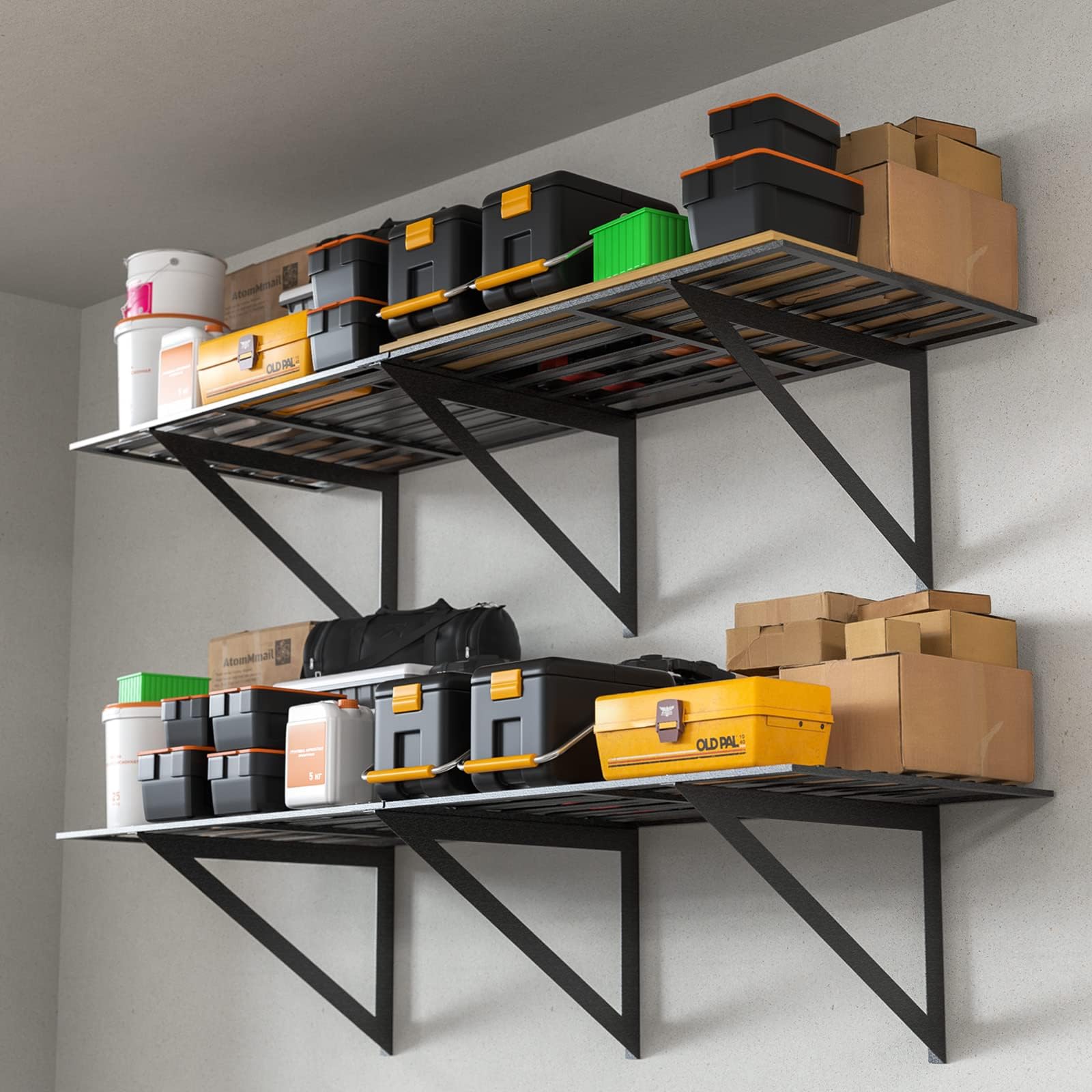 Amazon.com: SunsGrove 2-Pack Heavy Duty Garage Storage Shelving, 2 x ...