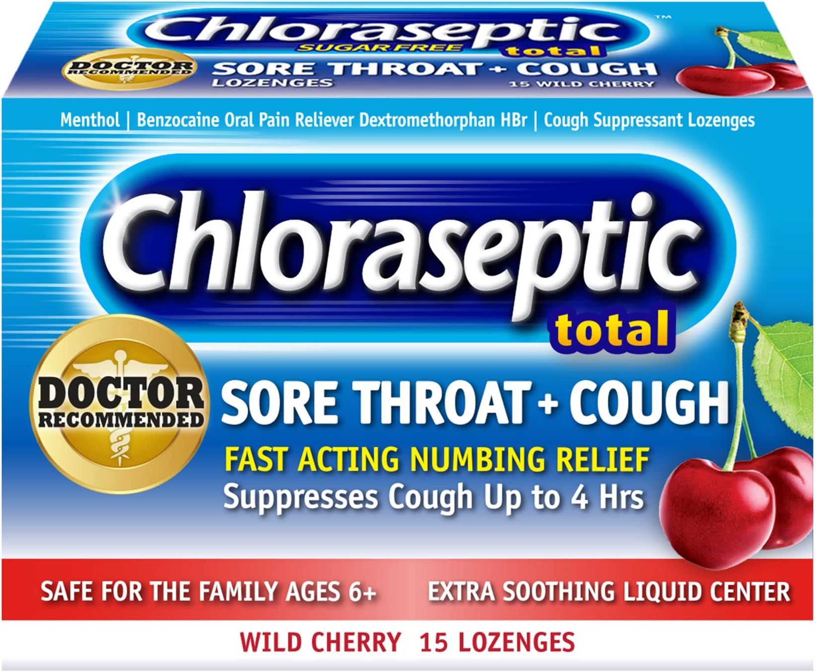 Amazon.com: Sucrets Sore Throat Lozenges, Wild Cherry Flavor, 18 Count