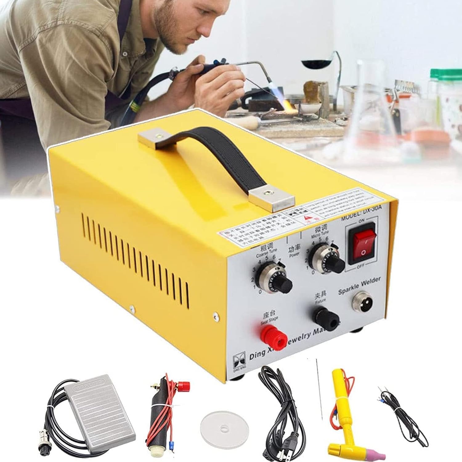 Amazon.com: 200W Spot Welding Equipment, 110V/220V Pulse Sparking ...