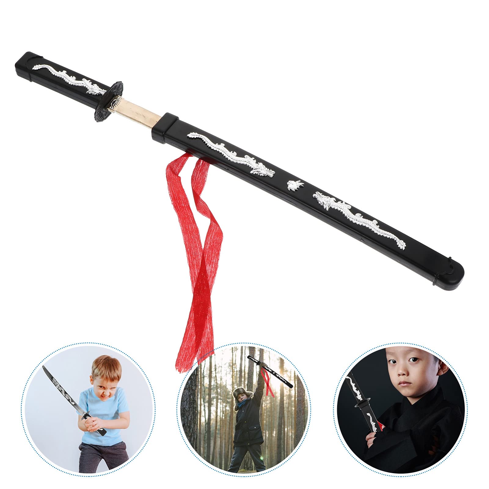 Amosfun Samurai Sword Toy Halloween Japanese Samurai Swords Toy Katana ...