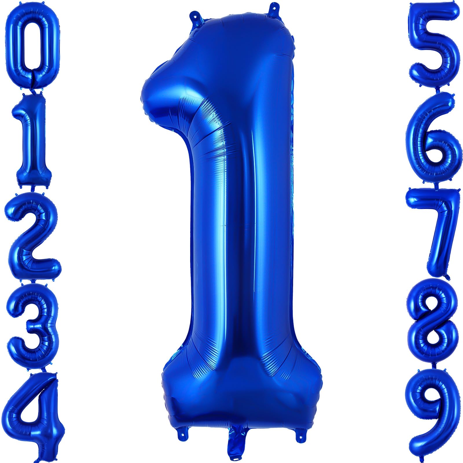 Amazon.com: Navy blue Number 1 Balloon 40 Inch, Big Large Foil Dark ...