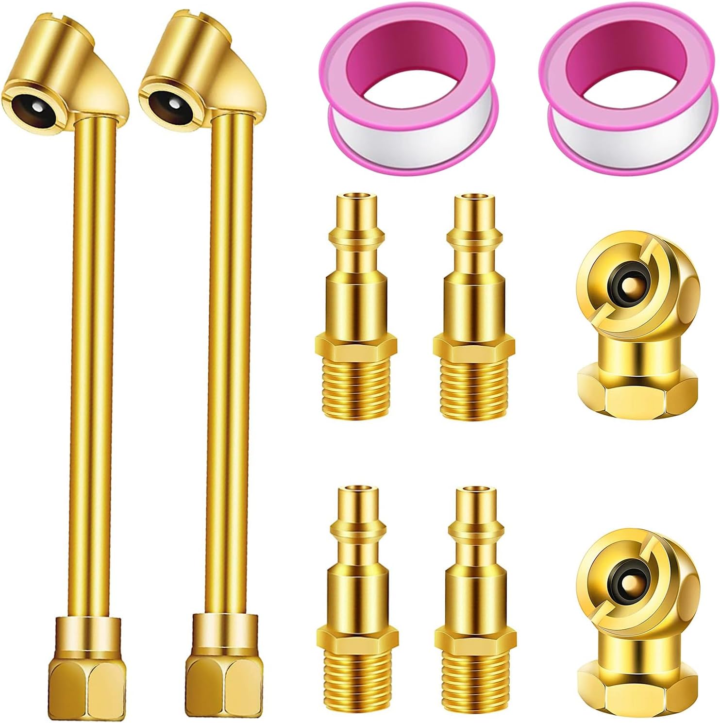 Amazon.com: GODESON Air Chuck Set,2pcs Heavy Duty Dual Head Air Chuck,2 ...