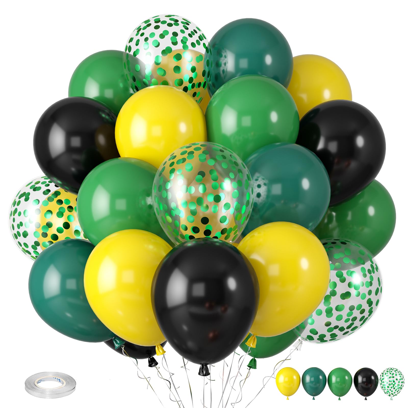 Amazon.com: Green and Yellow Balloons, Tractor Football Sport Theme ...