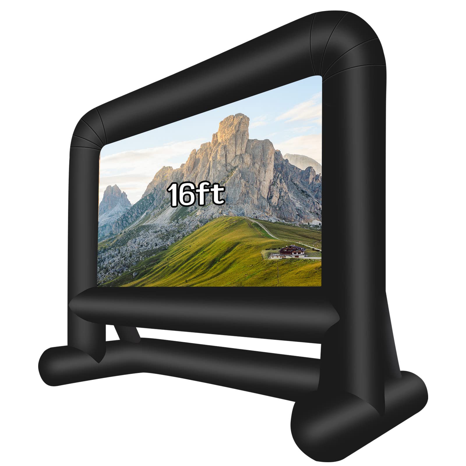 Ballsea Inflatable Projector Screen, 16Ft Portable Projector Screens ...