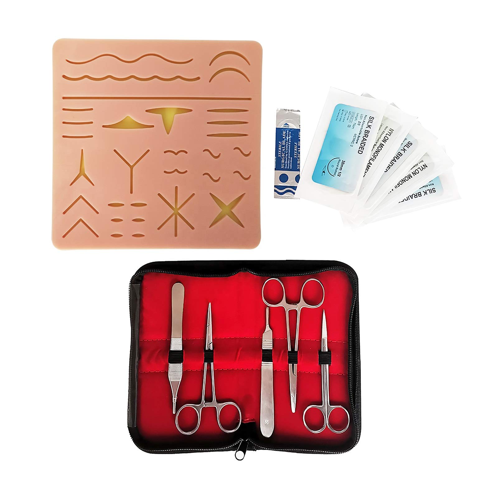 Buy Suture Practice Kit, Medical Skin Suture Surgical Training Kit ...