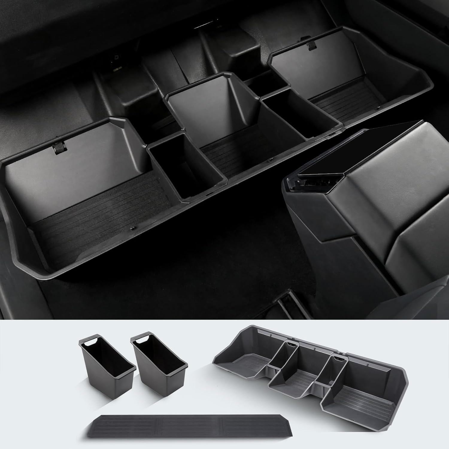 Amazon.com: LUMWAY Rear Under Seat Storage Box for Cybertruck ...