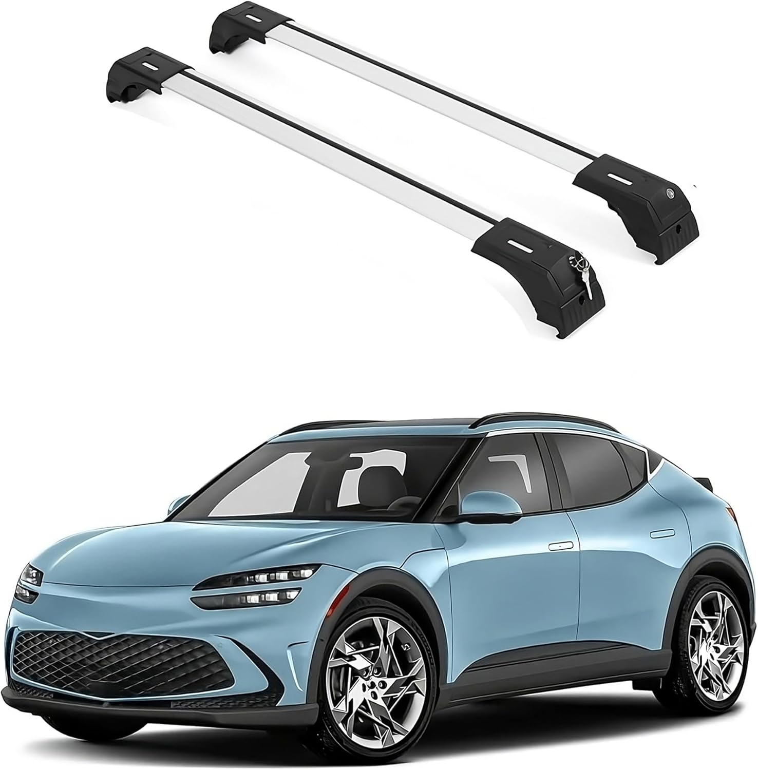Amazon.com: ERKUL Roof Rack Cross Bars for Genesis GV60 2023-2025 ...