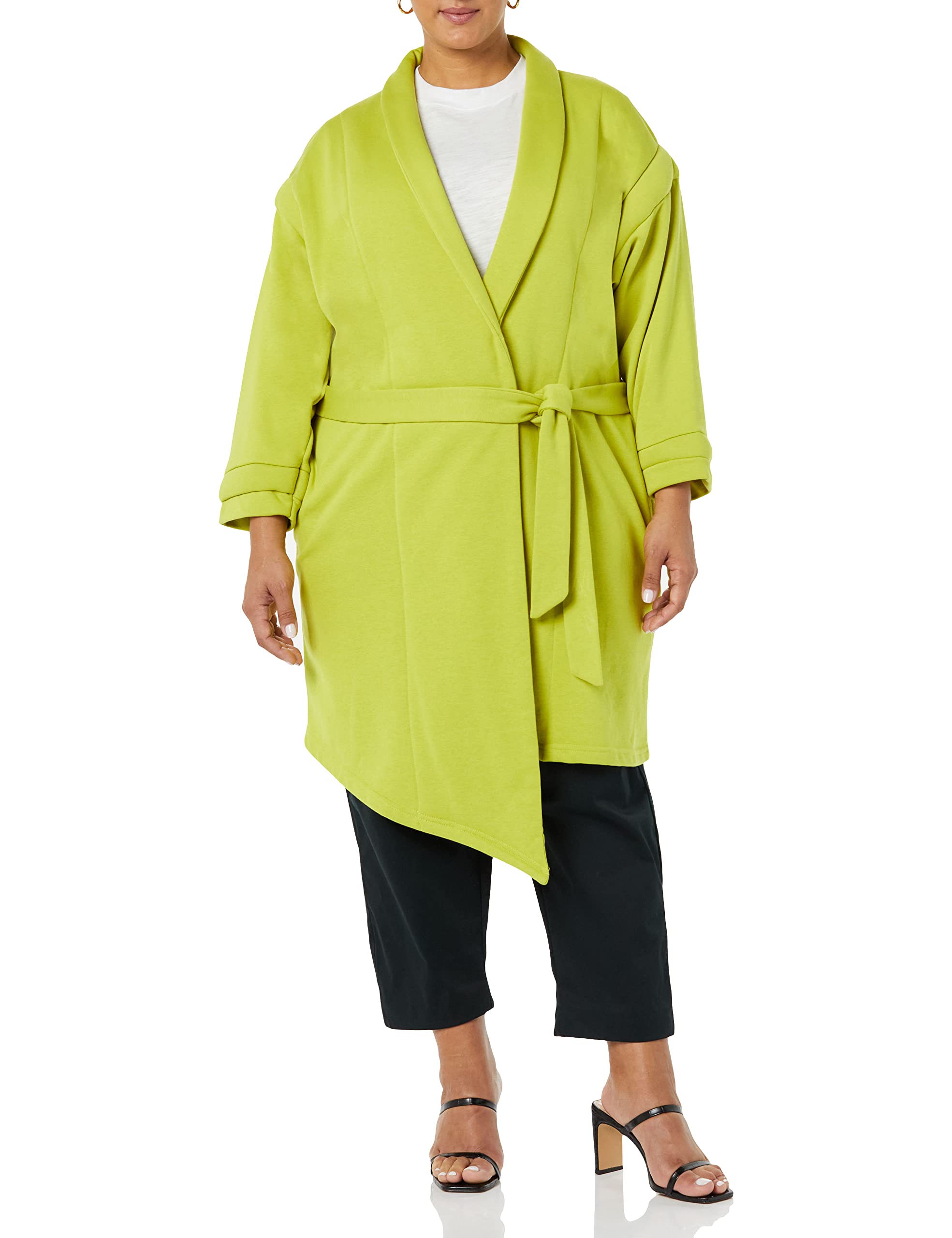 ((Size S)) TEREA Women's Alaina Wrap French Terry Jacket