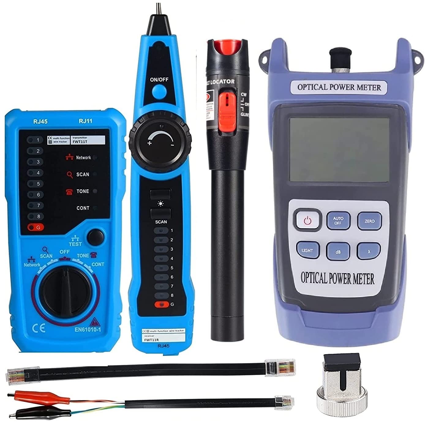 Techtest 3 in 1 Optical Power Meter Optical Fiber Visual Fault Locator ...