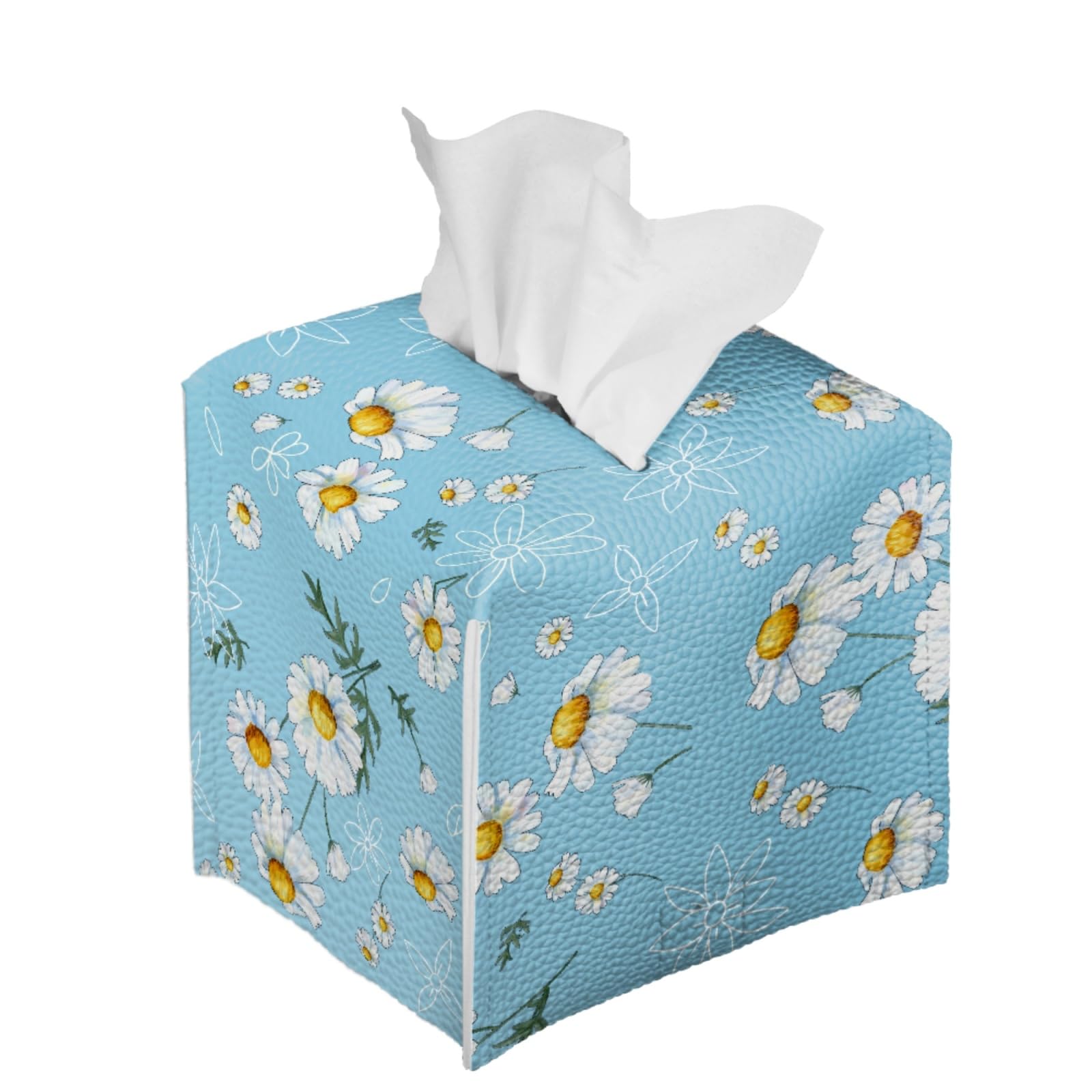 Blue Kleenex Tissue Box