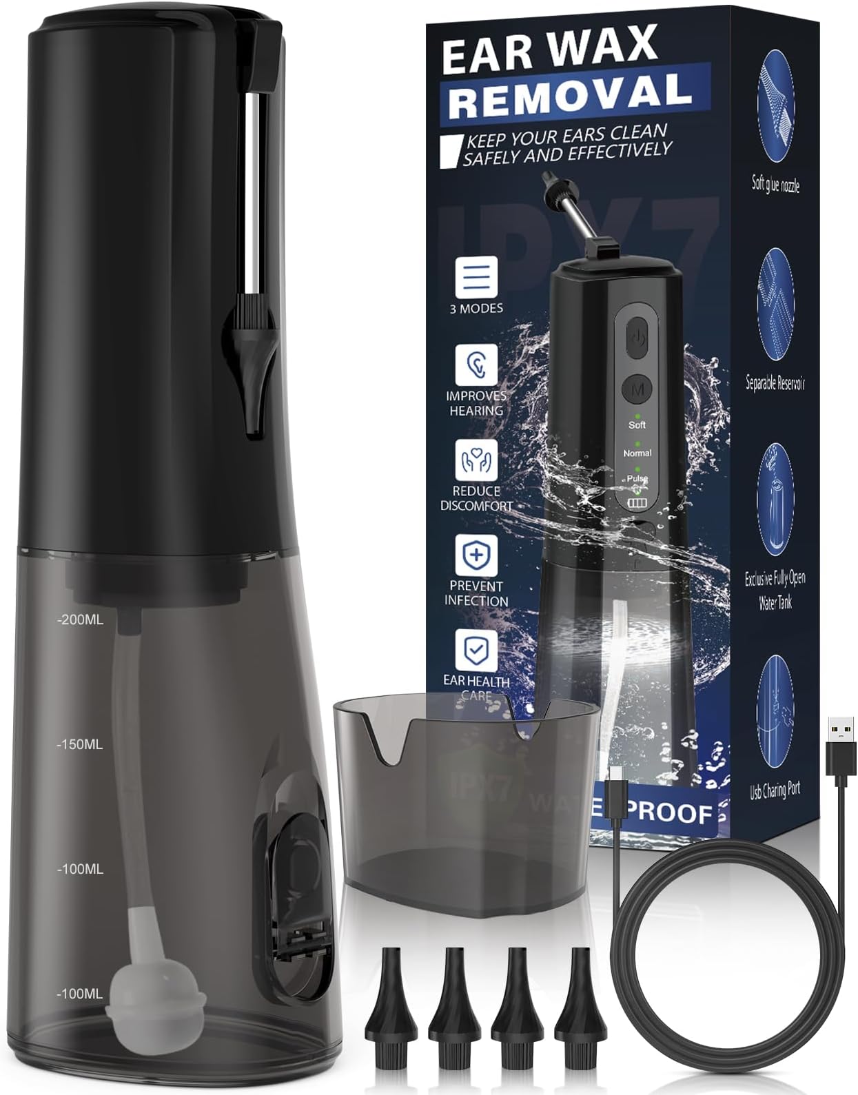 Amazon.com: Ear Wax Removal, Electric Ear Irrigation Flushing System ...