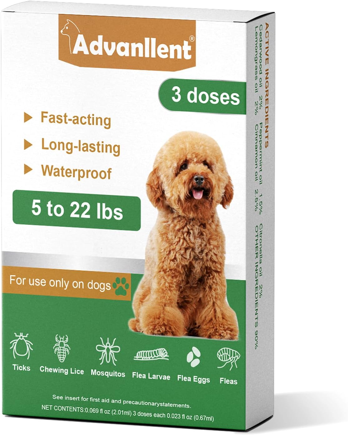 Natural Spot on Flea and Tick Treatment for Dogs, Flea and Tick ...