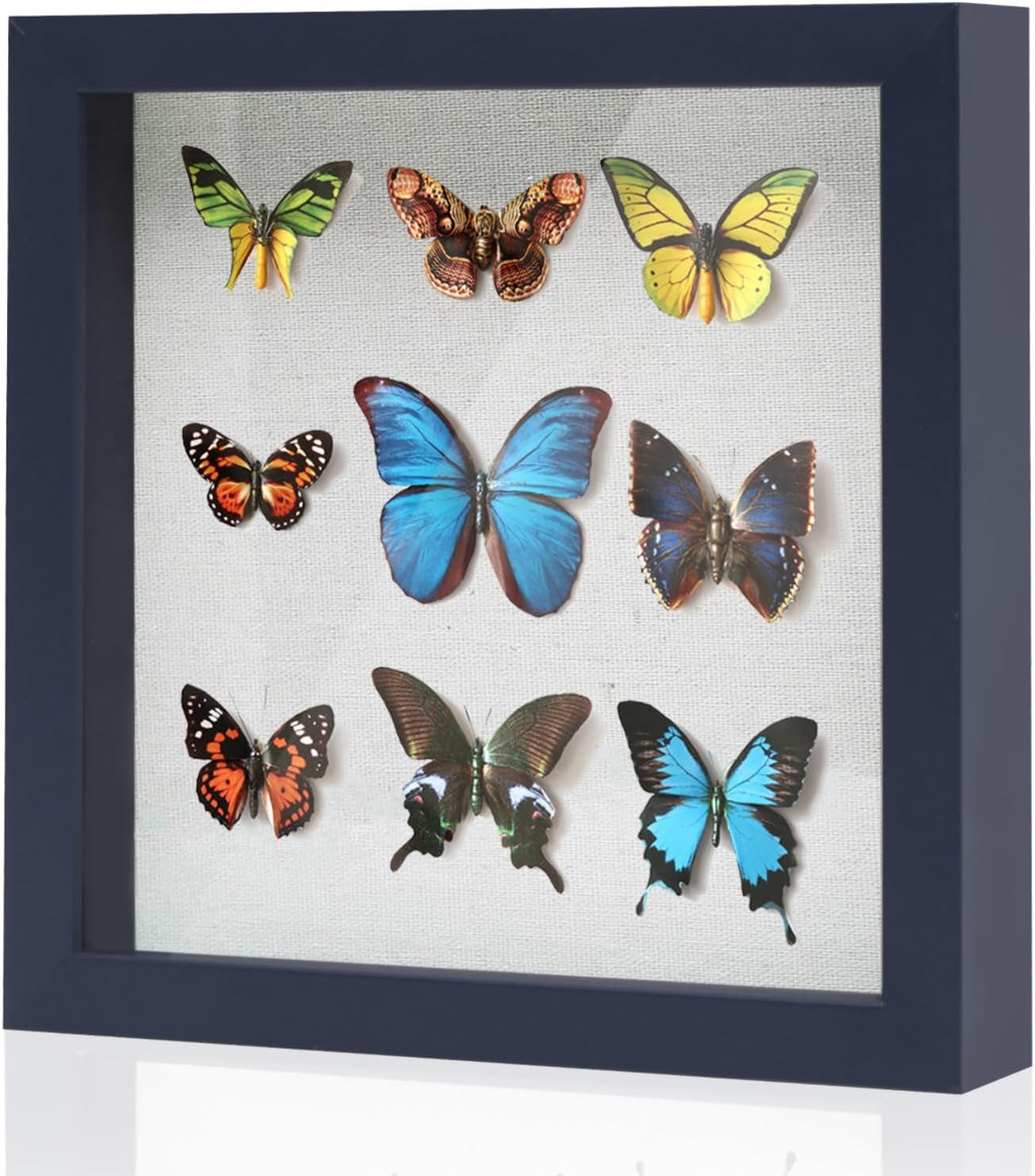 Amazon.com - Muzilife 8x8 Shadow Box Picture Frame with Linen Board ...
