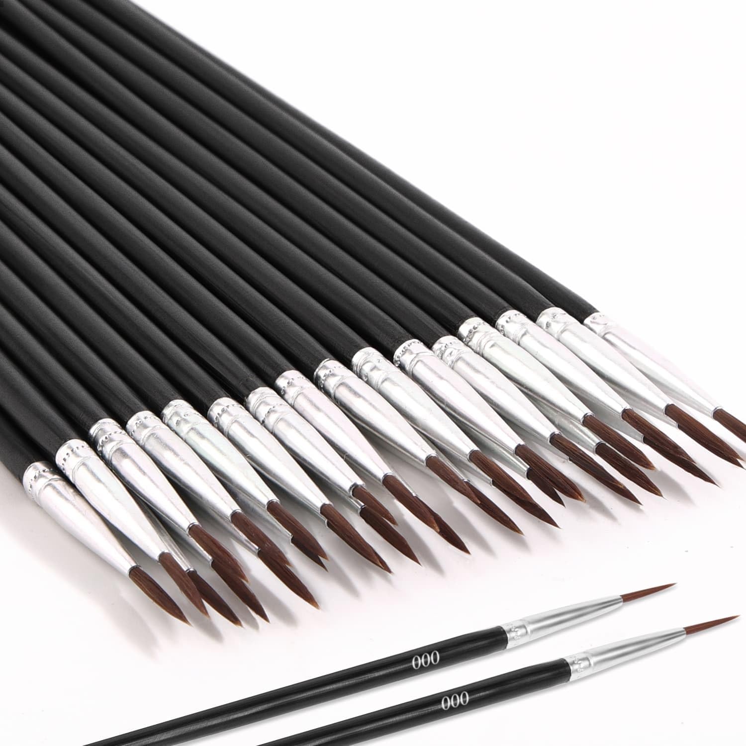 Amazon.com: 30Pcs Micro Paint Brushes Set with Protective Sleeve ...