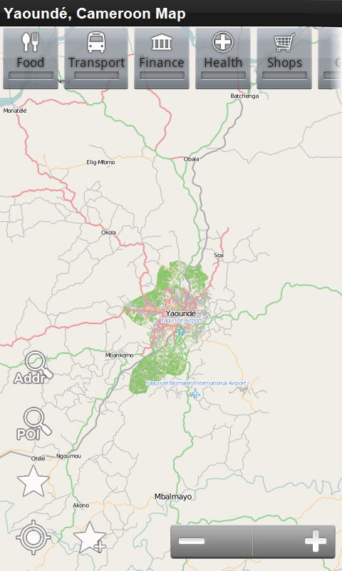 Yaoundé, Cameroun Offline Map: PLACE STARS - Application sur Amazon Appstore