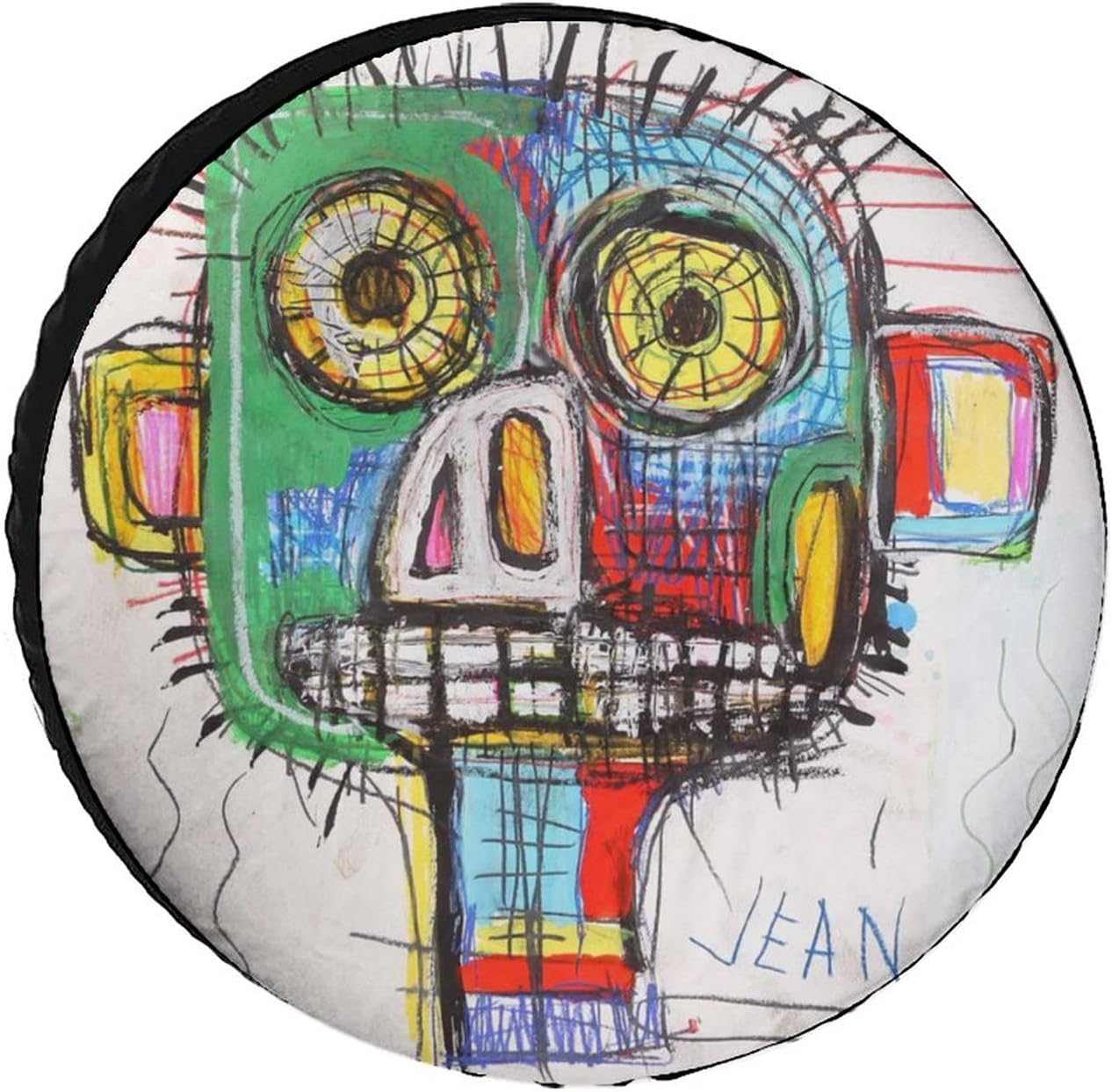 Amazon.co.jp: Jean-Michel Basquiat Tire Storage Outdoor Car RV Tire ...