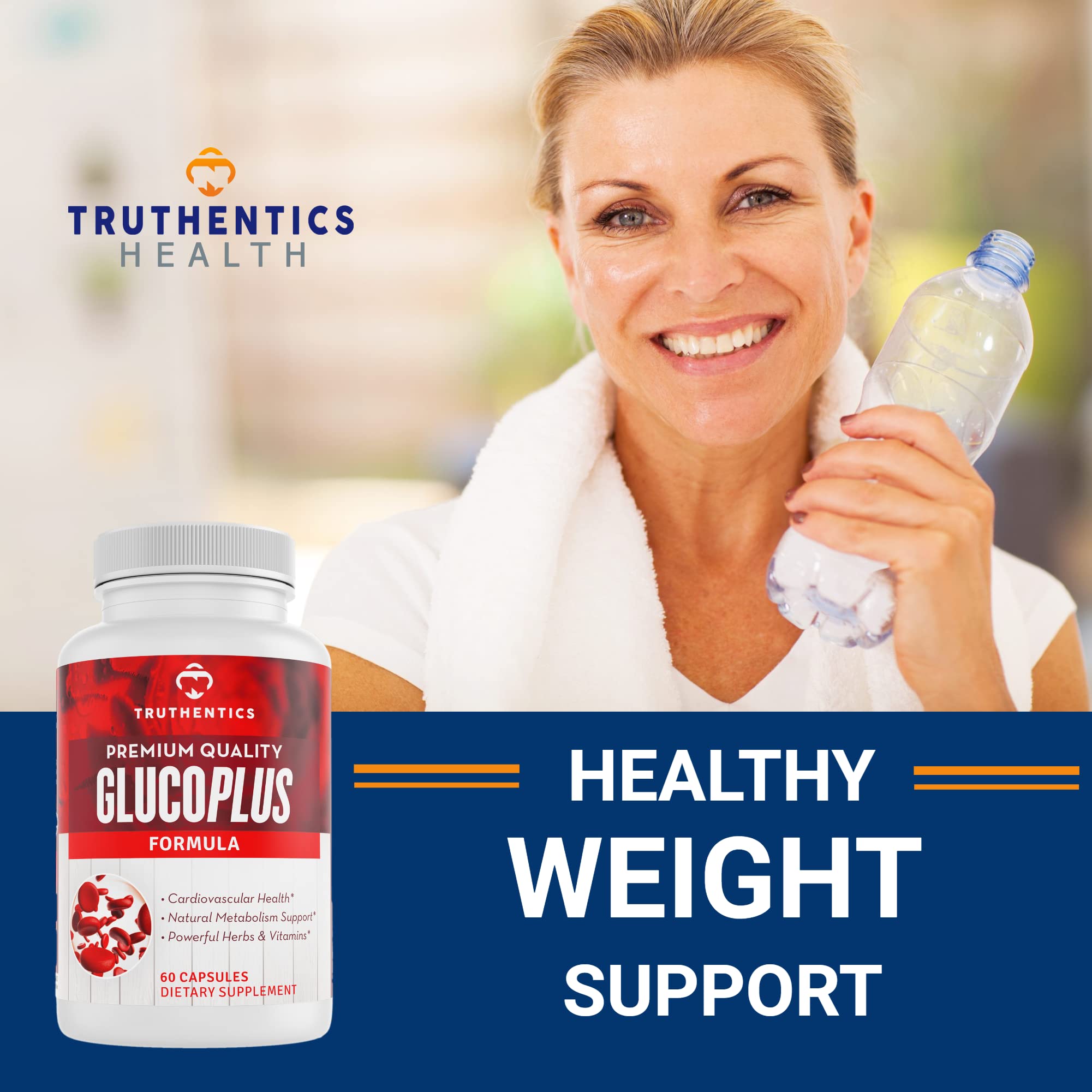 Snapklik.com : TRUTHENTICS GlucoPlus - 20 Herbs, Vitamins & Minerals