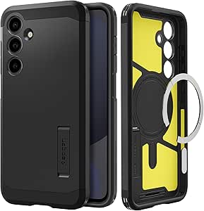 Amazon.com: Spigen Tough Armor MagFit Designed for Galaxy S24 FE Case (2024) [Kickstand ...