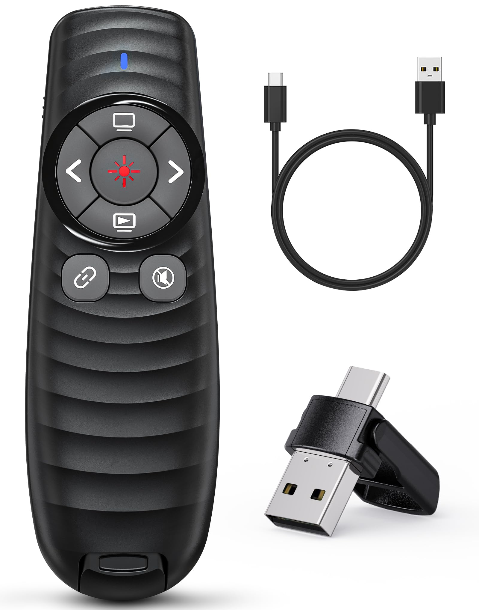 Snapklik.com : Presentation Clicker Wireless, 2-in-1 USB/Type C ...
