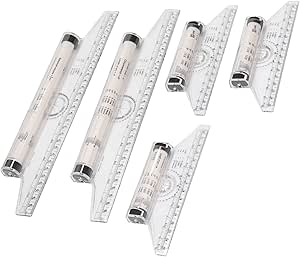 5pcs Rolling Ruler Plastic Parallel Rolling Ruler, 15cm 30cm Measuring ...