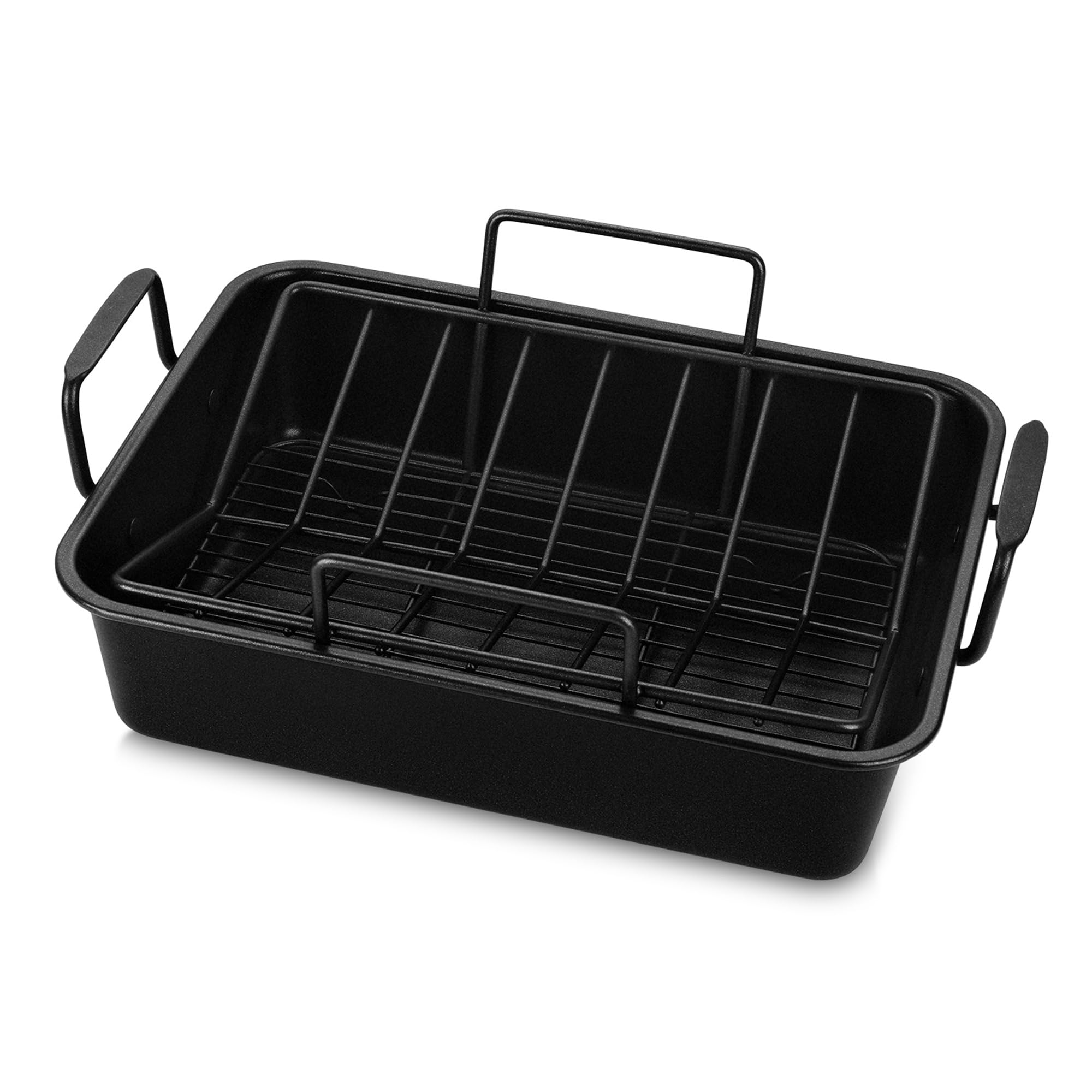 Amazon.com: E-far Roasting Pan with Racks, Small Stainless Steel Turkey ...